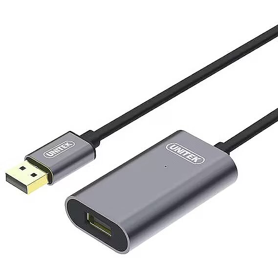 Unitek Cable USB 2.0 Active Extension, 20m, Alu., Y-274 (Y-274)