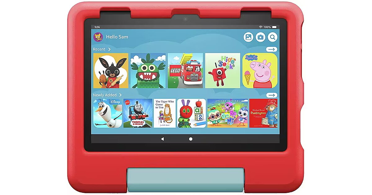 Amazon Fire HD 8 (2022) Kids, 2GB/32GB, Red (B09BG87FR9)