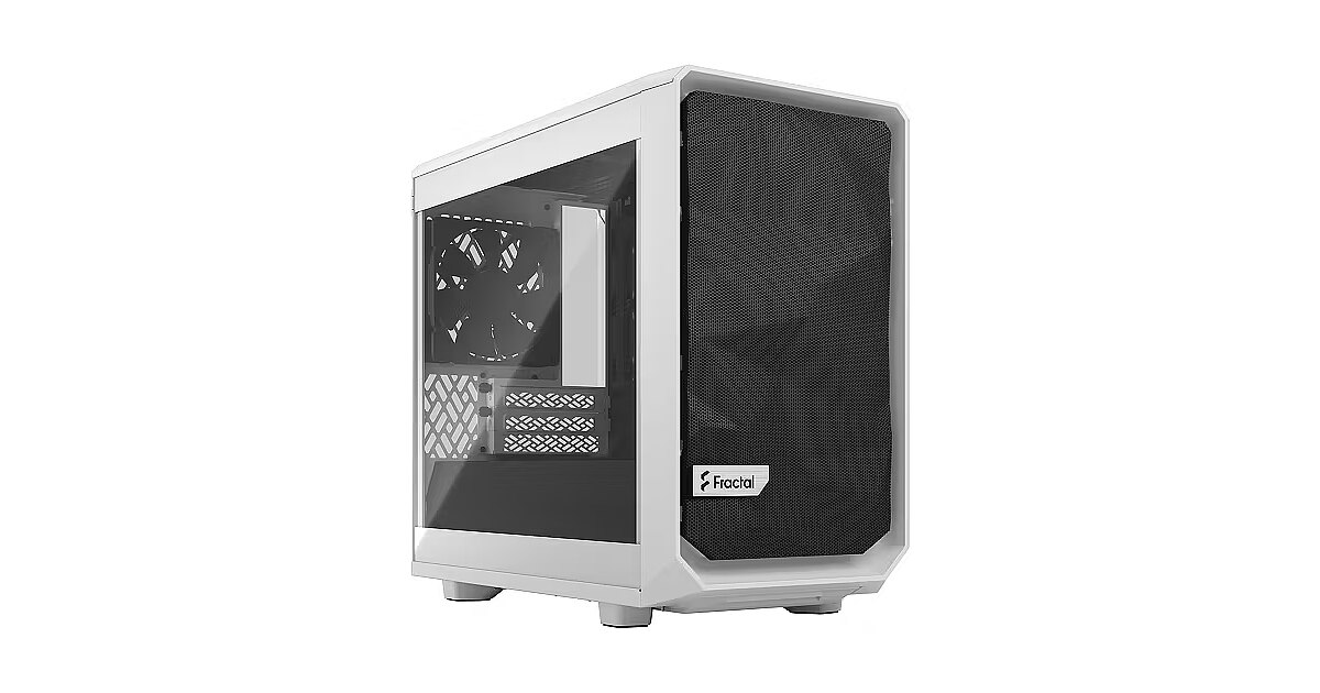 Fractal Design Meshify 2 Nano, White, Tempered Glass (FD-C-MES2N-02)