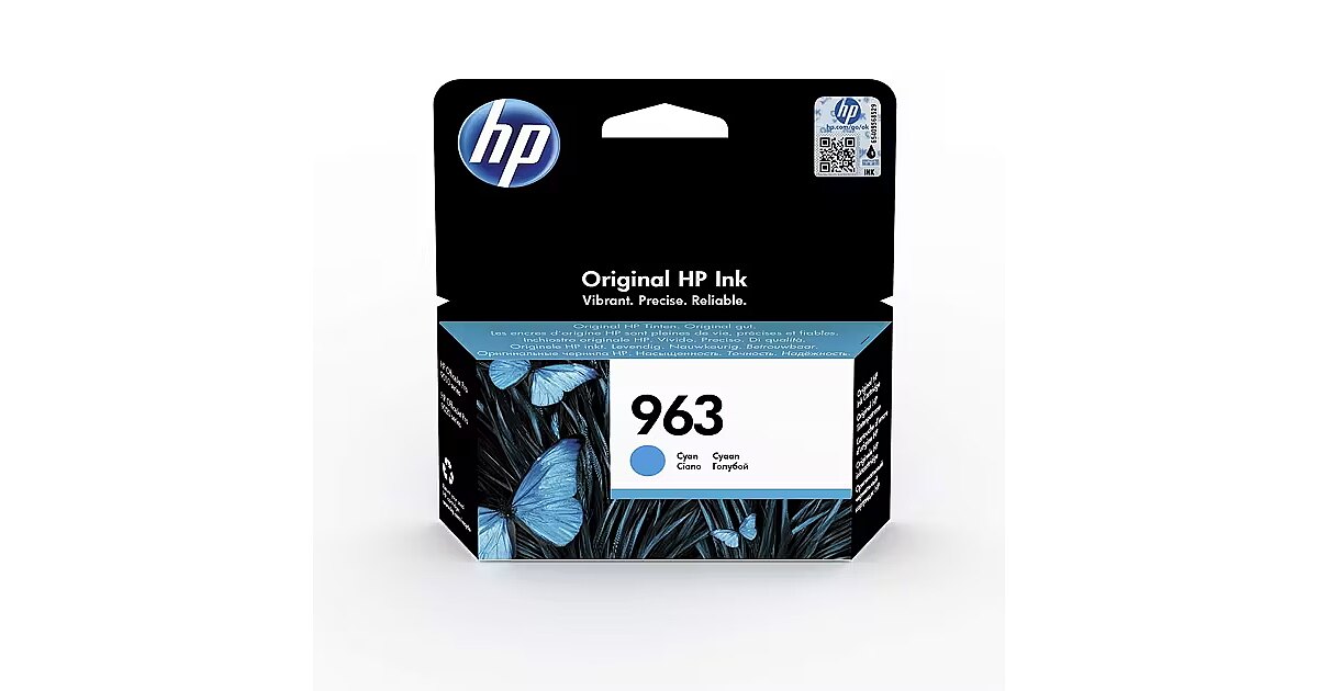Hewlett Packard Cartridge for an inkjet printer 963 Cyan 3JA23AE (3JA23AE)