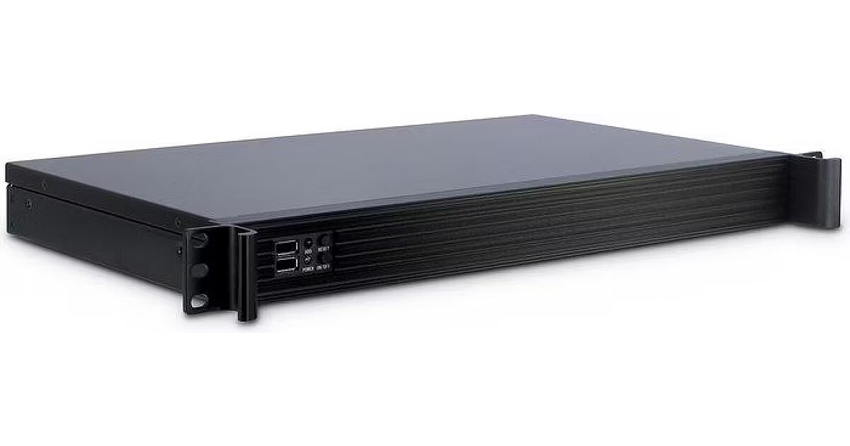 Inter-Tech IPC 1U K-126L, Black (88887000)