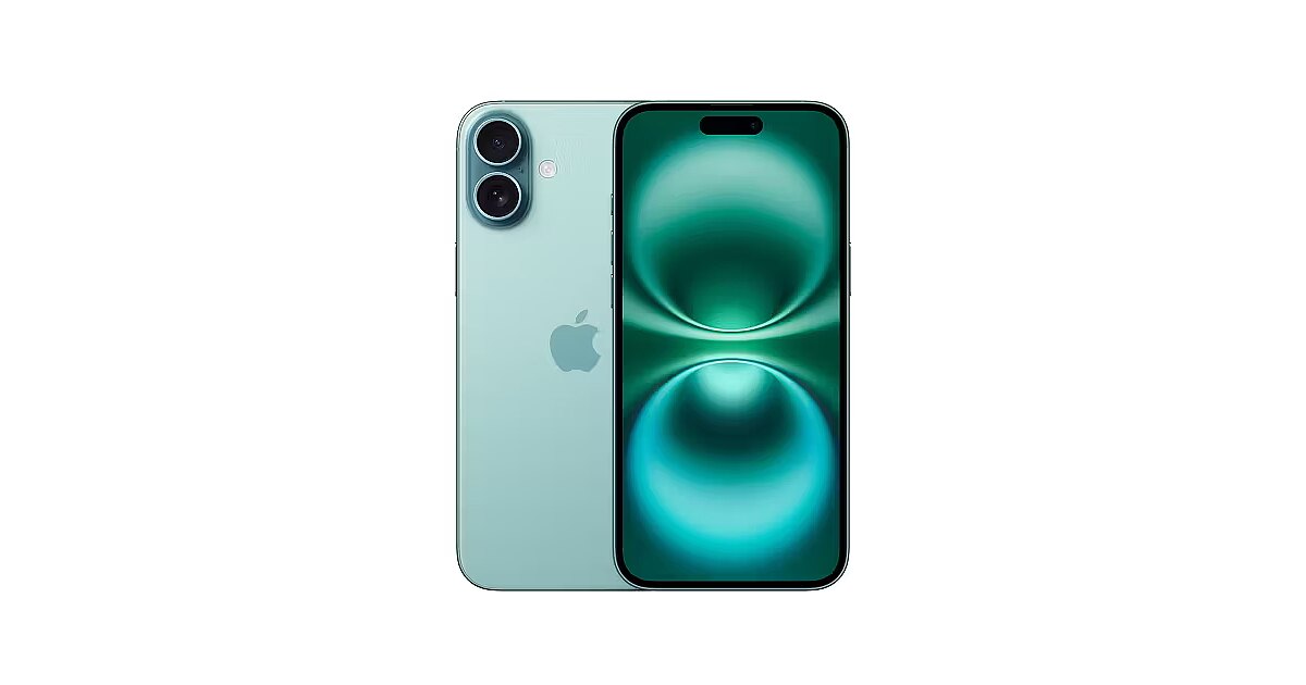 Apple iPhone 16 Plus, 128GB, Teal (MXVY3HX/A)