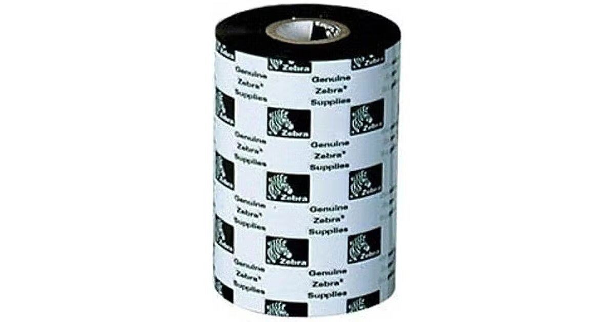 Zebra RIBBON 3200 WAX/RESIN 110MM 74 METERS C-12.7MM BOX OF 12 ...