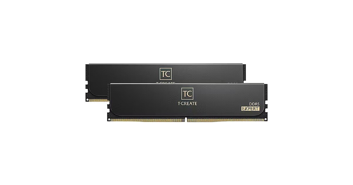 TeamGroup T-CREATE EXPERT, DDR5, 32GB, 6400MT/s, CL40, Kit of 2 ...