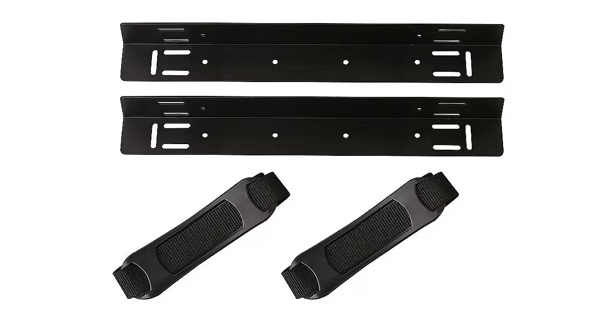 Techly Under-desk suspended computer PC holder with adjustable straps ...