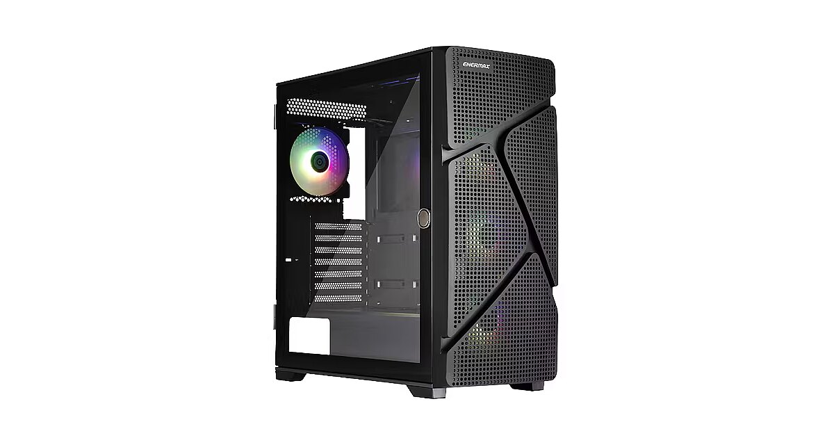 Enermax MarbleShell MS31 ARGB, Tempered Glass, Black (ECA-MS31-BB-ARGB)