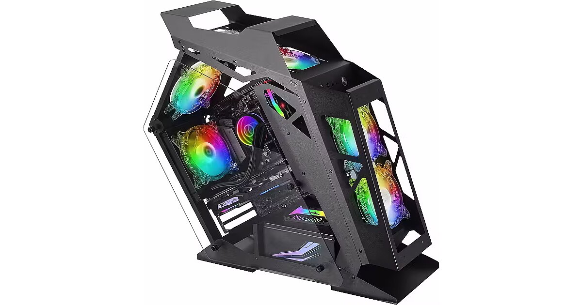 Mars Gaming MC61, Tempered Glass, Black (MC61)