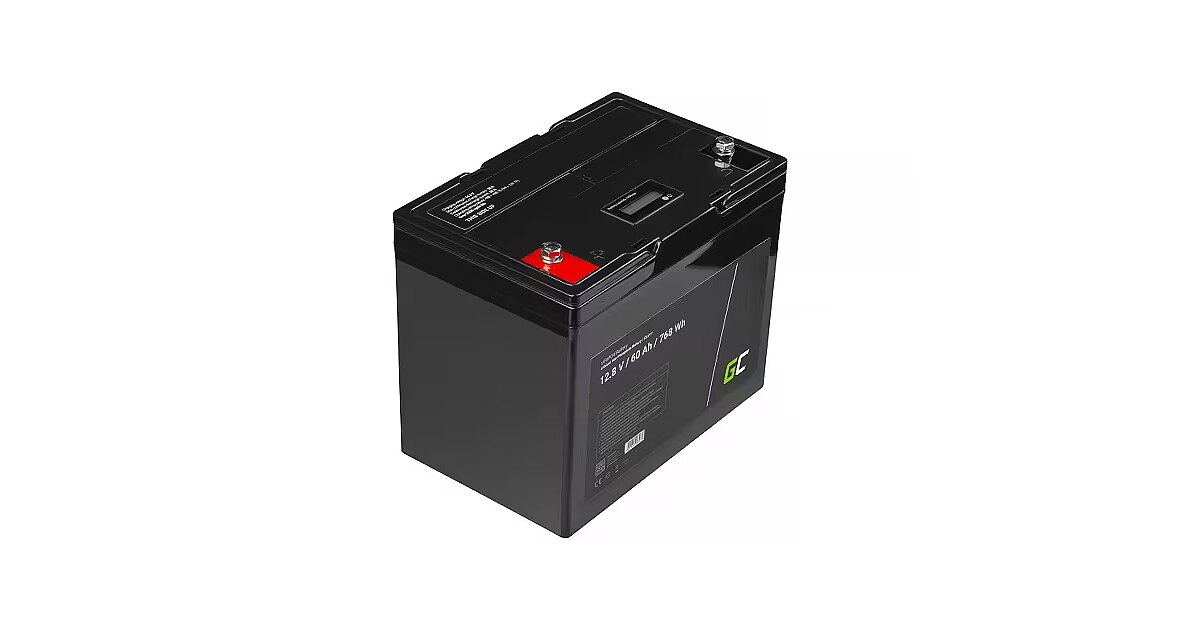 Green Cell LiFePO4 battery 12V 12,8V 60Ah (CAV11)