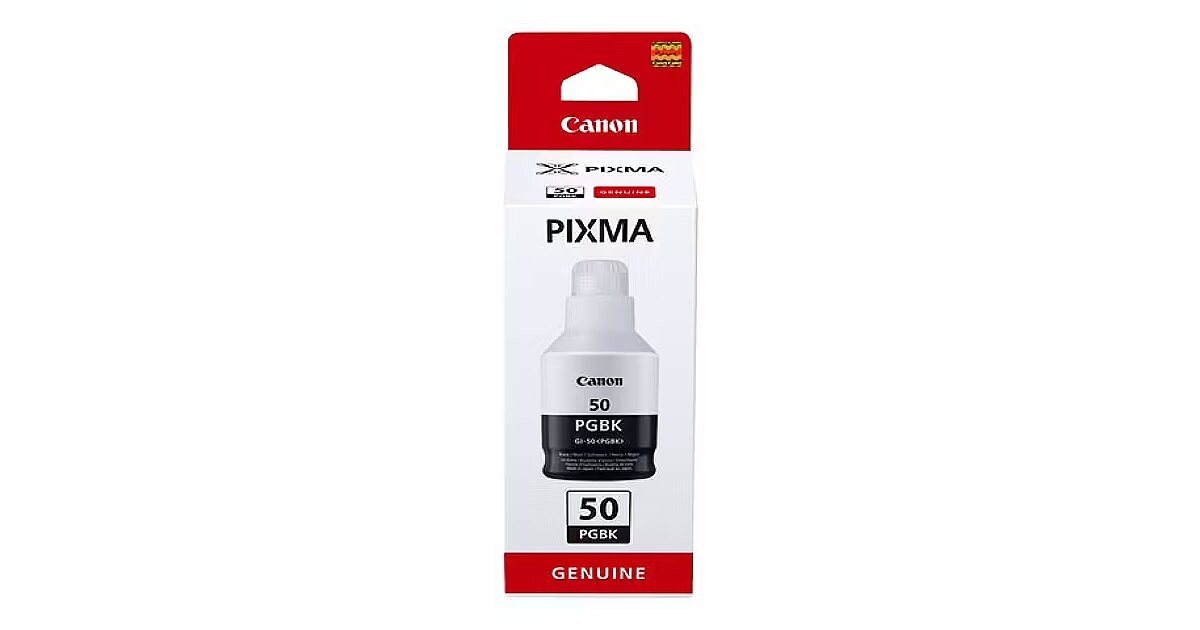 Canon GI-50 PGBK Ink Bottle, Black (3386C001)