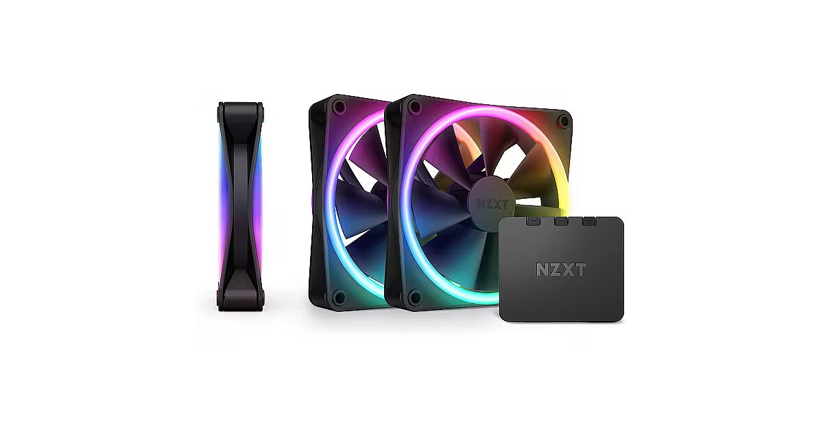 NZXT F120 RGB DUO Triple Pack, Black (RF-D12TF-B1)