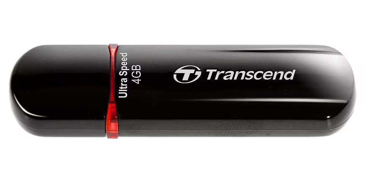 Transcend JetFlash 600 Hi-Speed, 4GB, Black (TS4GJF600)