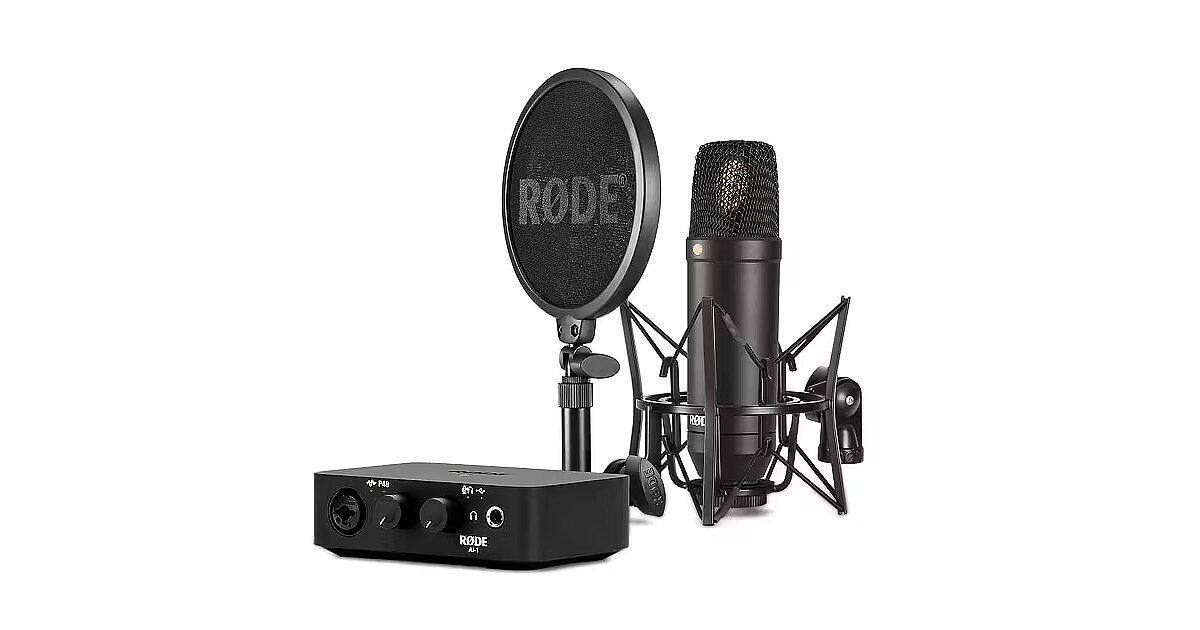 Rode NT1 & AI-1 Complete Studio Kit (RODE NT1S-AI-1 KIT MK2)
