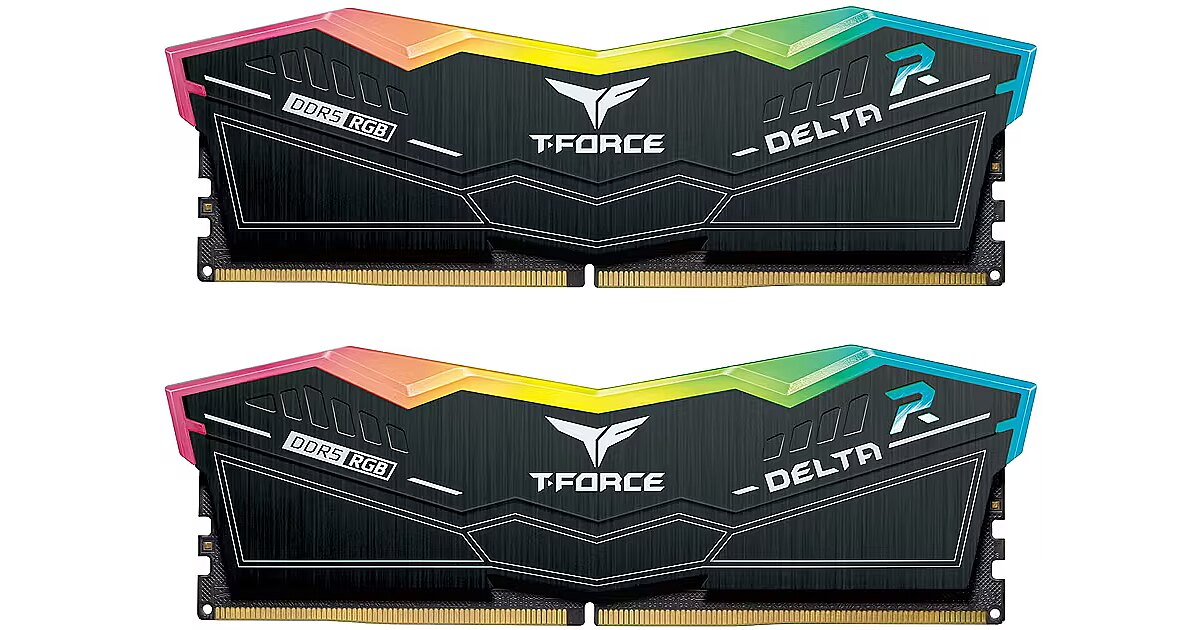 TeamGroup Delta RGB Black, DDR5, 32GB, 6000MT/s, CL30, Kit of 2 ...