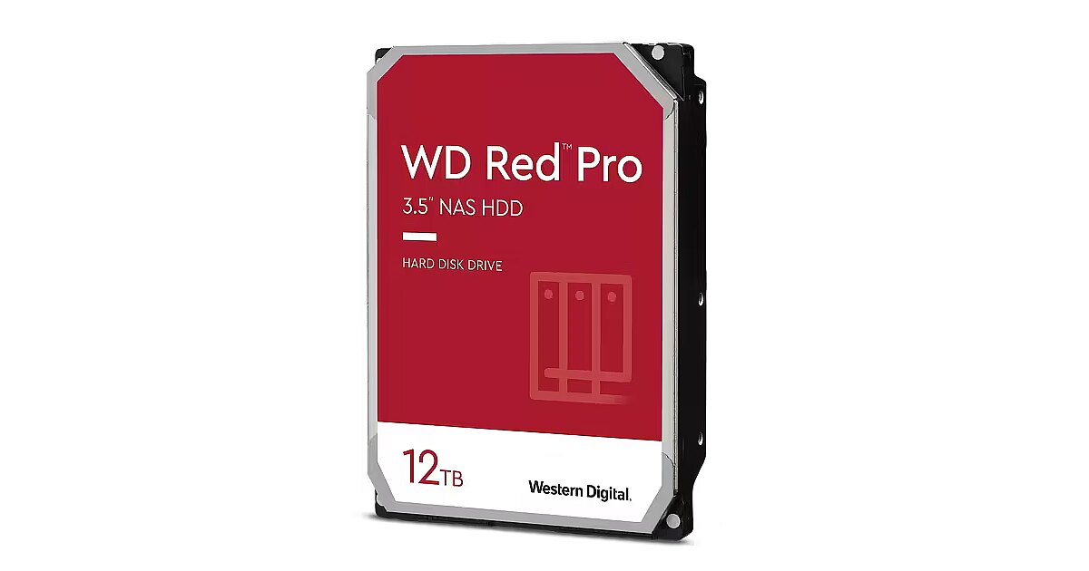 Western Digital 12TB, 7200rpm, 256MB, SataIII, Red Pro, CMR (WD121KFBX)
