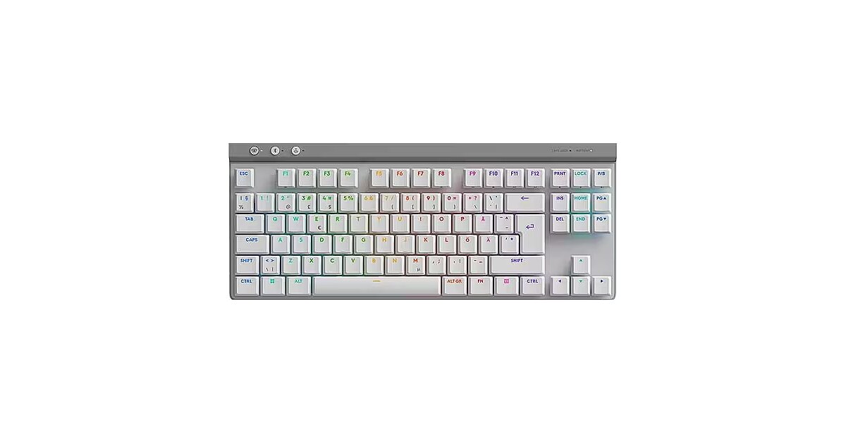 Logitech G515 Lightspeed, Tactile, SWE, white - Wireless keyboard (920 ...