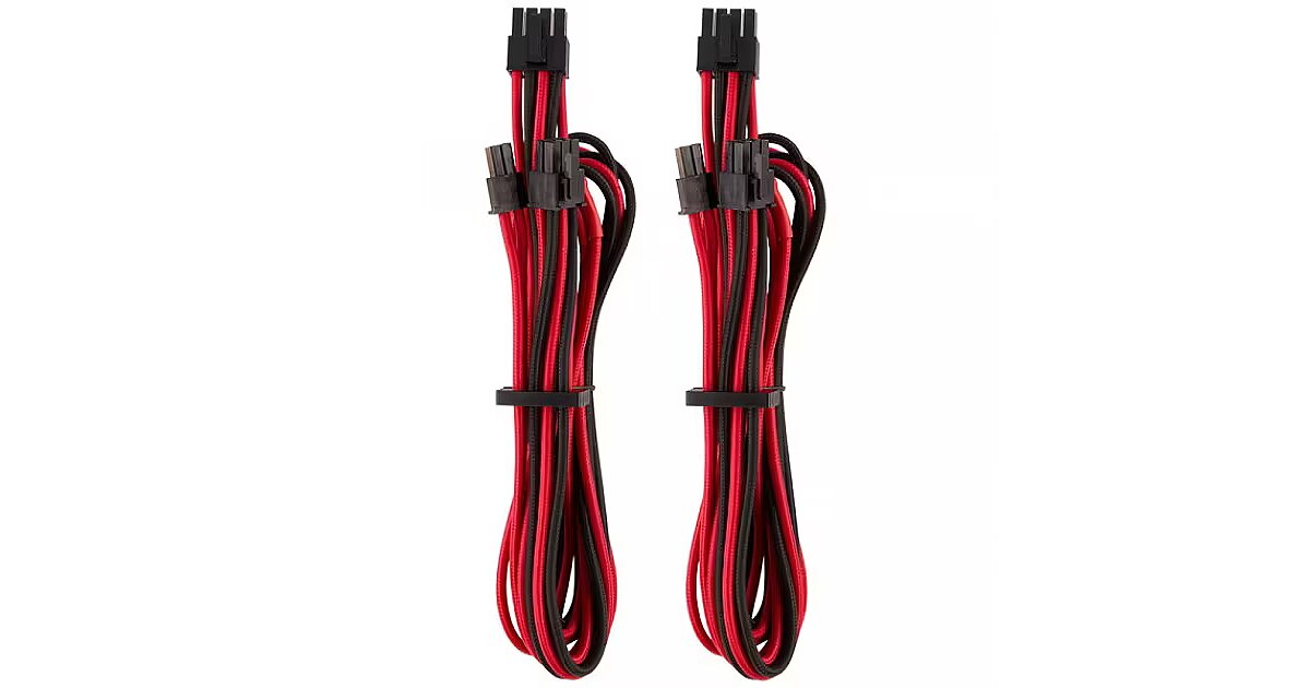 Corsair Premium Individually Sleeved PCIe Cables (Single Connector ...
