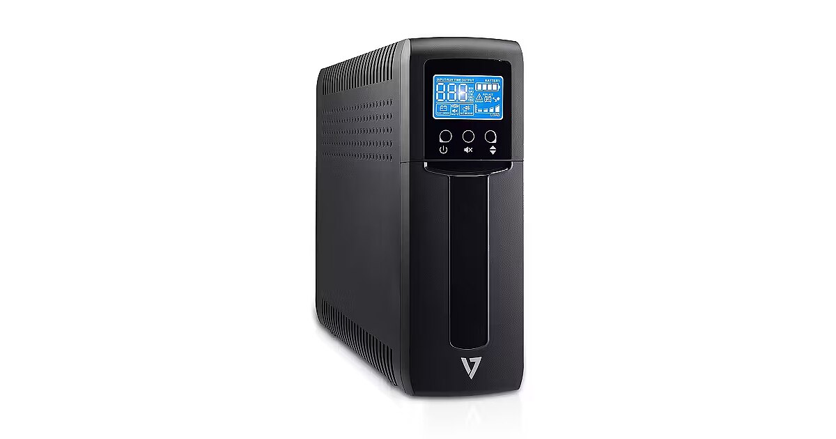 V7 UPS1TW1500-1E, 1500VA 900W, IEC (UPS1TW1500-1E)