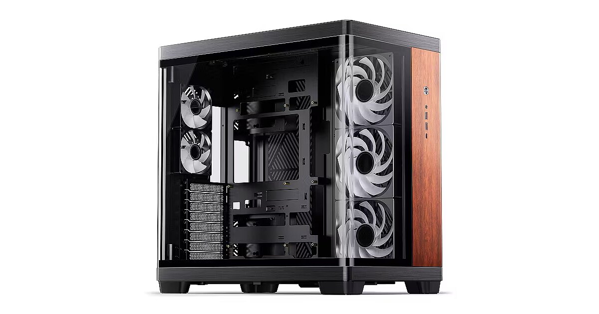 Jonsbo TK-4 Wood, Tempered Glass, Black (TK-4 W/BLACK)