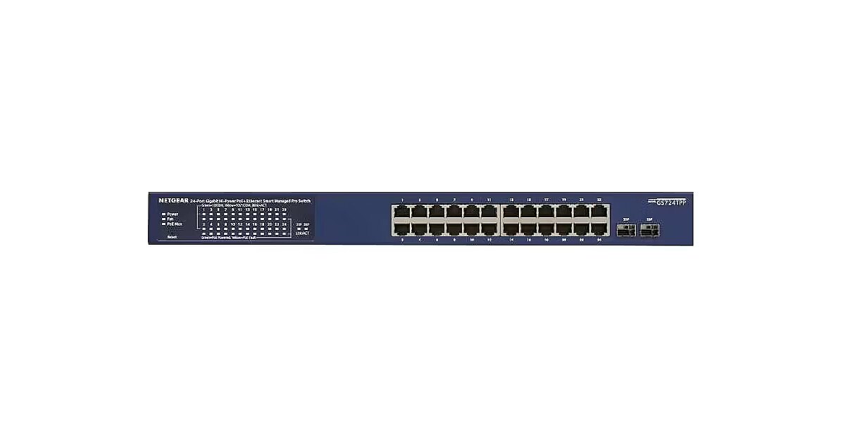 Netgear GS724TPP, 24X 1G PoE+ 2x SFP+ (GS724TPP-300EUS)