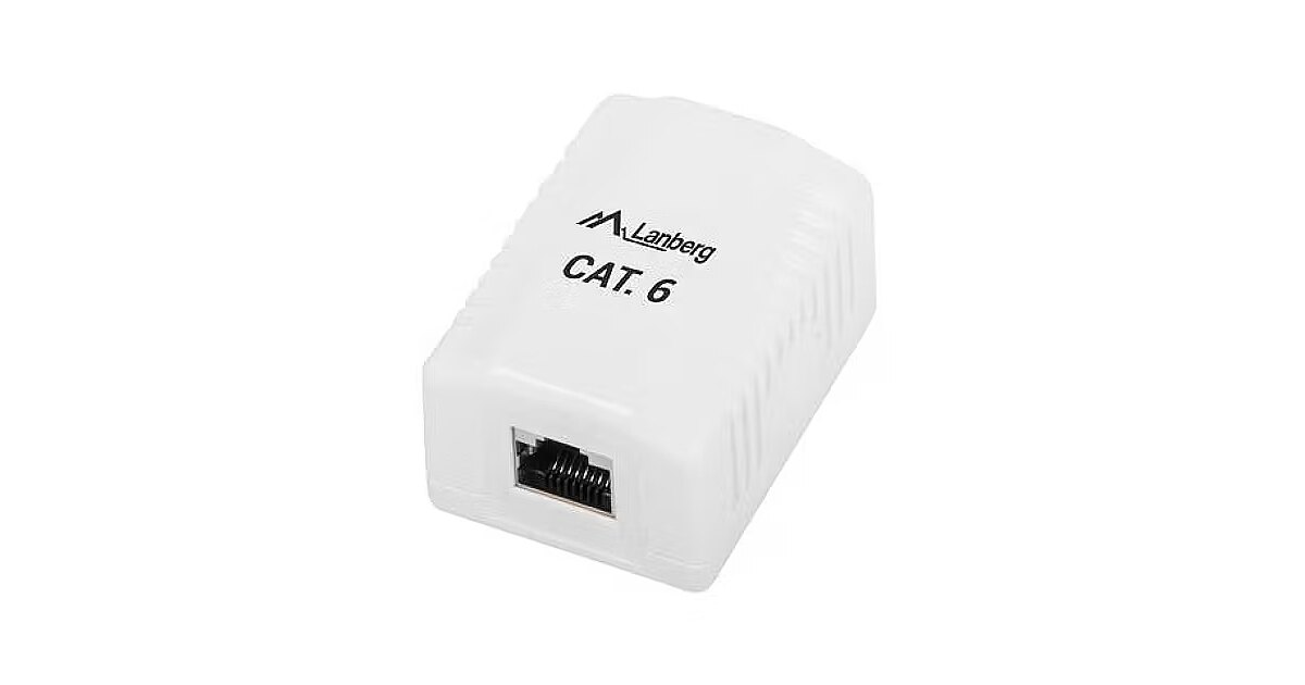 Lanberg FTP Data Box 1-port RJ45 shielded cat. 6 (OS6-0001-W)