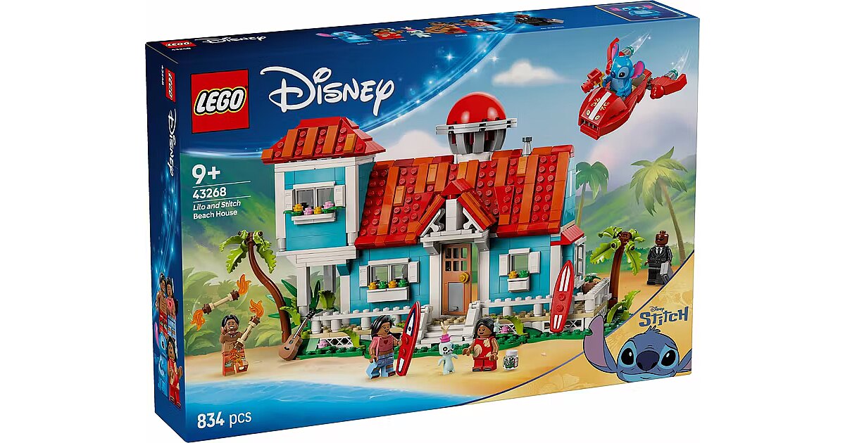 Lego Disney 43268 Domek na plaży Lilo i Sticha (43268)