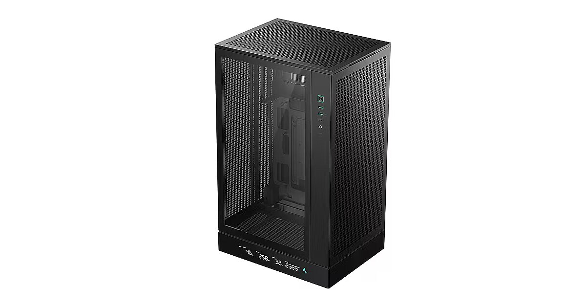 Deepcool CH270 DIGITAL, Tempered Glass, Black (R-CH270-BKNDM0-G-1)