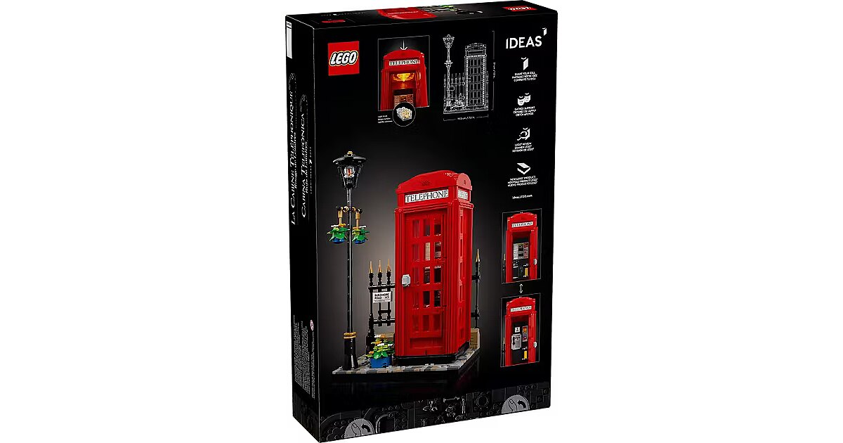 Lego Red London Telephone Box (21347)