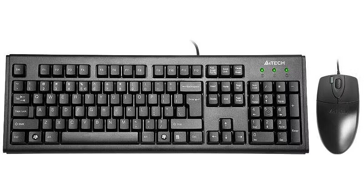 A4Tech KM-72620D, USB, ENG, Black (A4TKLA43774)
