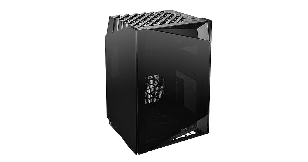 Silverstone LD03B, Tempered Glass, Black (SST-LD03B)