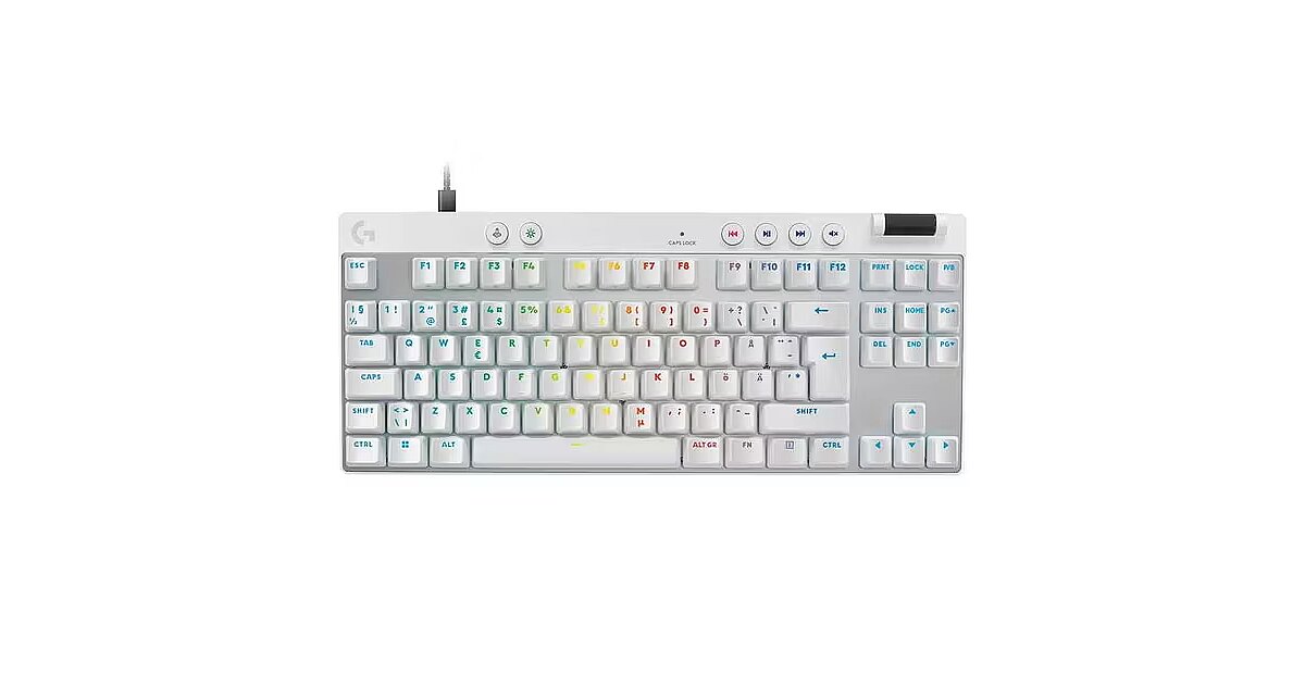 Logitech Pro X TKL Rapid, SWE, white - Keyboard (920-013287)