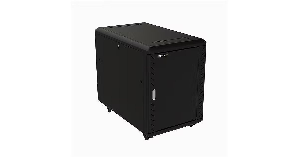 Startech 15U SERVER RACK CABINET INCLUDES CASTERS LEVELING FEET (RK1536BKF)