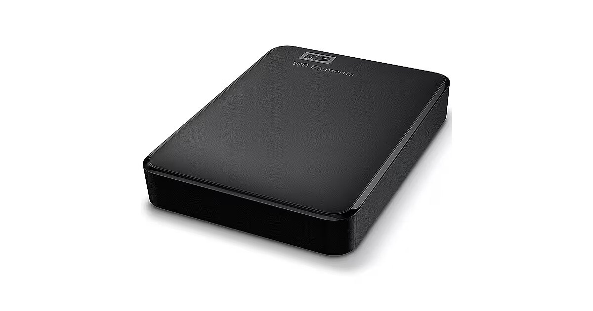 Western Digital Elements, Portable, 4TB, Black (WDBU6Y0040BBK-WESN)