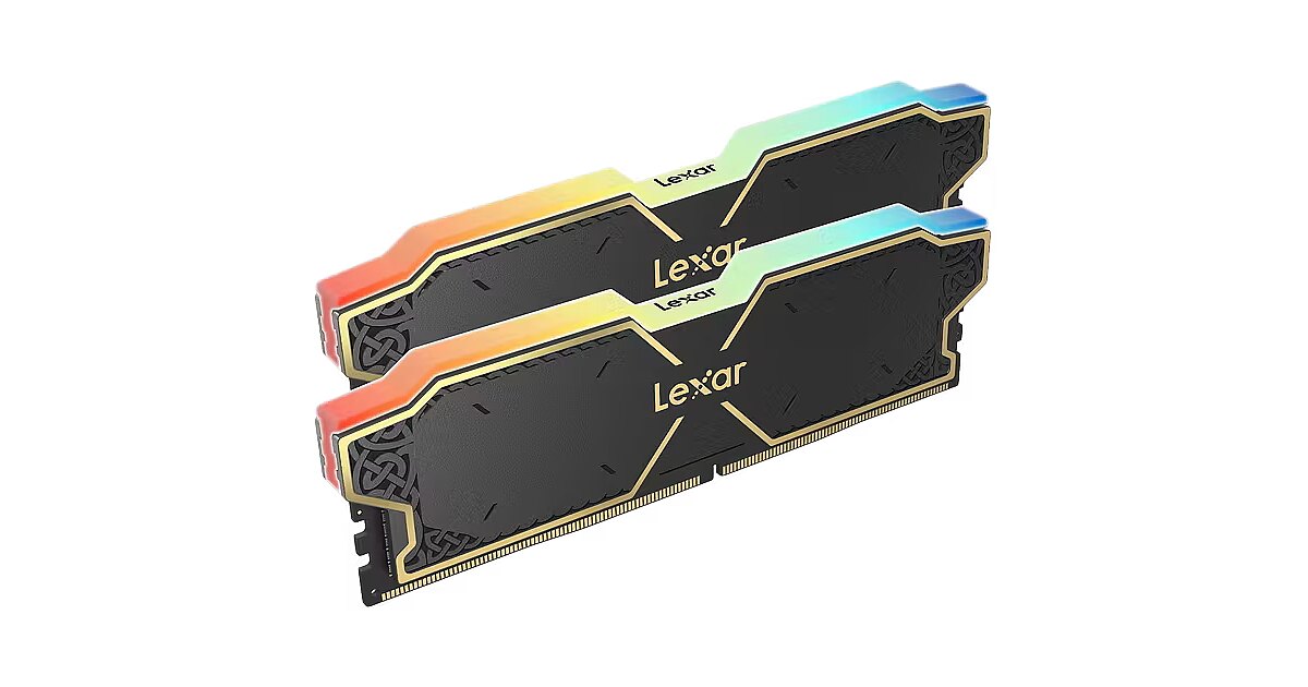 Lexar THOR RGB, DDR5, 32GB, 6000MT/s, CL38, Kit of 2 (LD5U16G60C38BG-RGD)