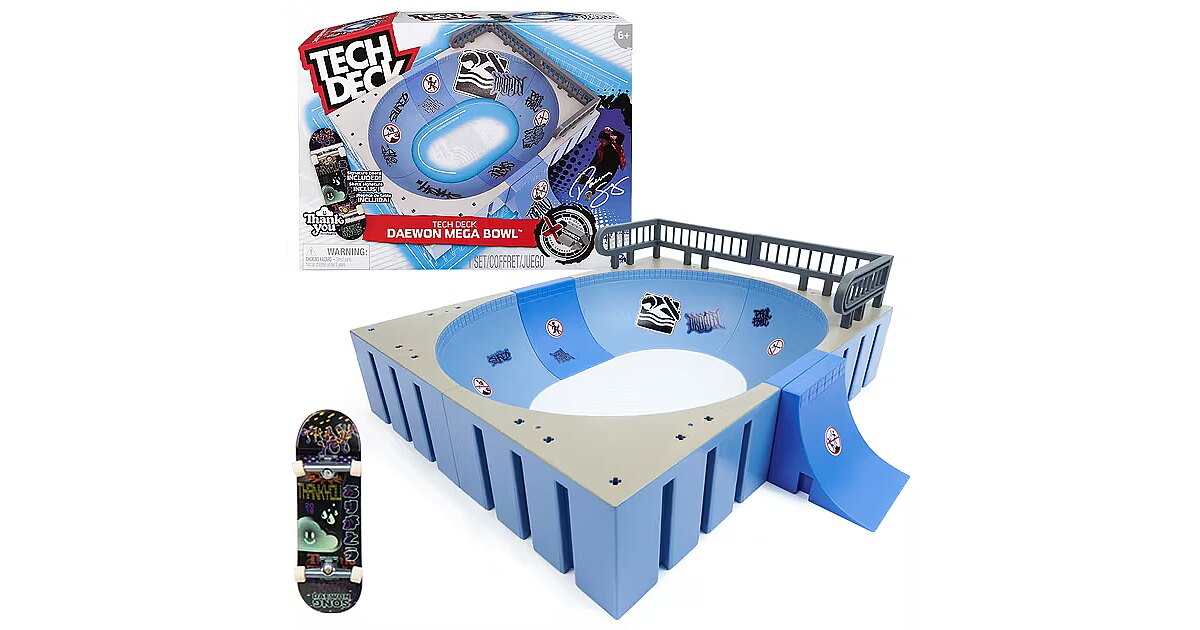 Spin Master Spin Master Tech Deck - Mega Bowl, toy vehicle (with a ...