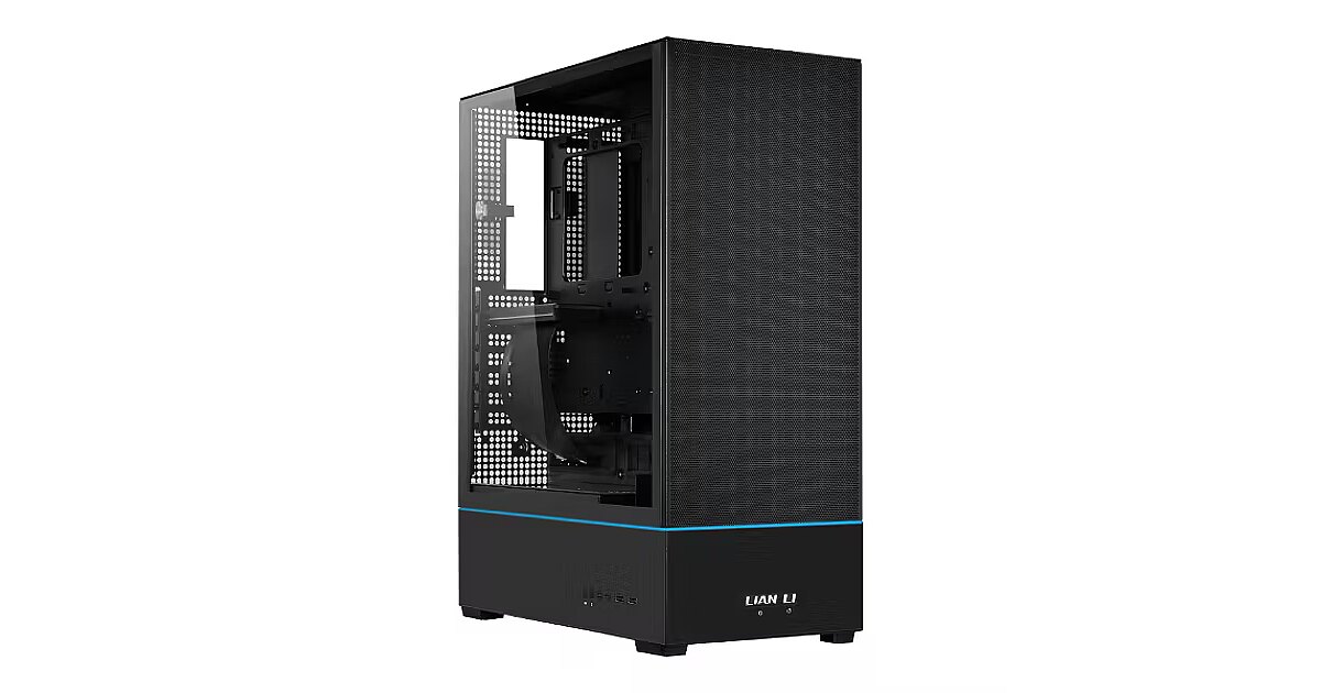 Lian Li SUP-01, Tempered Glass, Black + RGB Riser Card PCIe 4.0 (SUP01X)