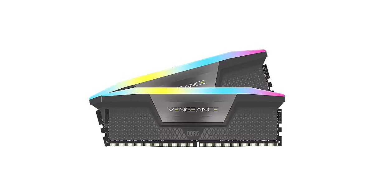 Corsair Vengeance RGB Cool Grey, DDR5, 64GB, 5200MHz, CL40, Kit of 2 ...