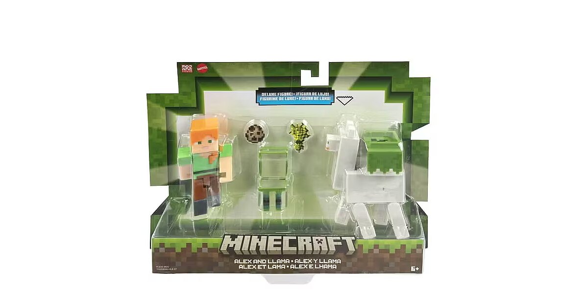 Mattel Figures Minecraft Alex and Llama (GTT53/HLB30)