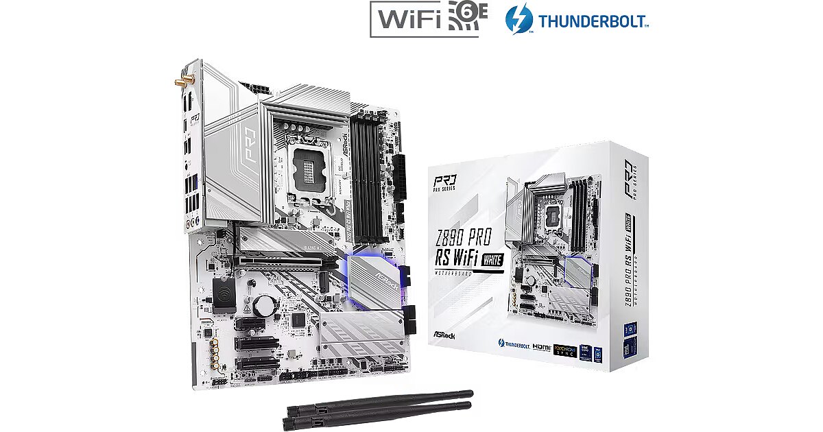 ASRock Z890 PRO RS WiFi White (Z890 PRO RS WIFI WHITE)