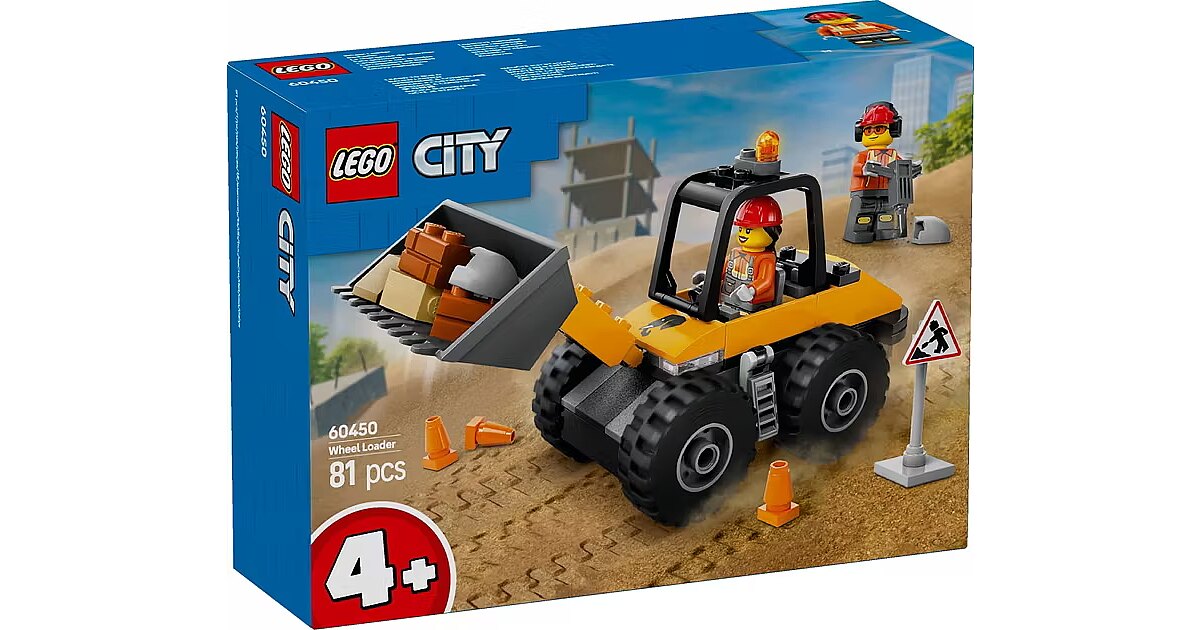 Lego City 60450 Yellow Construction Wheel Loader (60450)