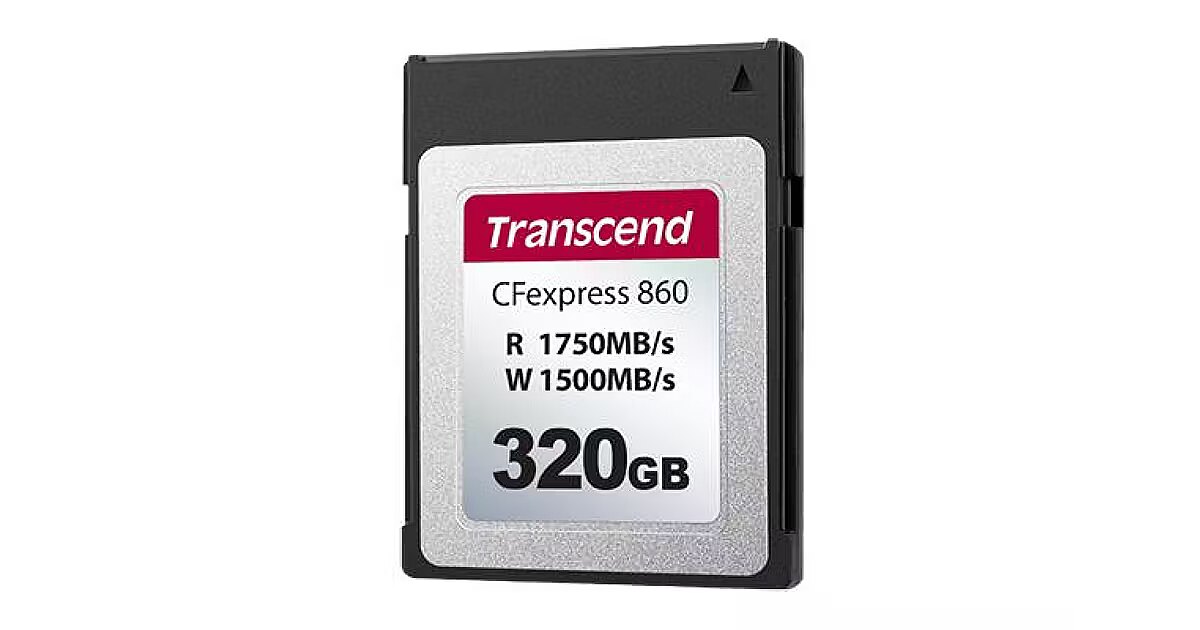 Transcend 320GB CFExpress Card 2.0 SLC mode (TS320GCFE860)