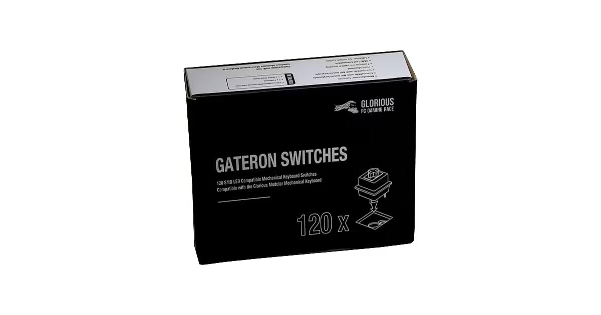 Glorious Pc Gaming Race Gateron Brown Switches, 120 pcs (GAT-BROWN)