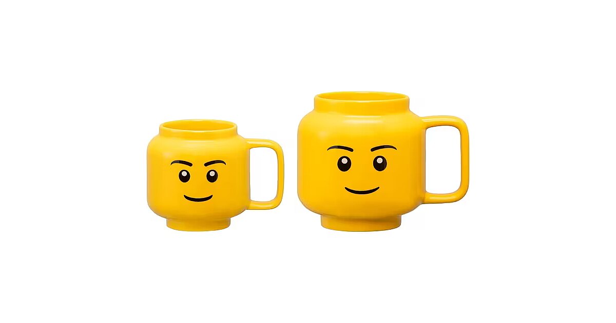 Room Copenhagen LEGO Ceramic Mug Boy, large (yellow) (41460800)