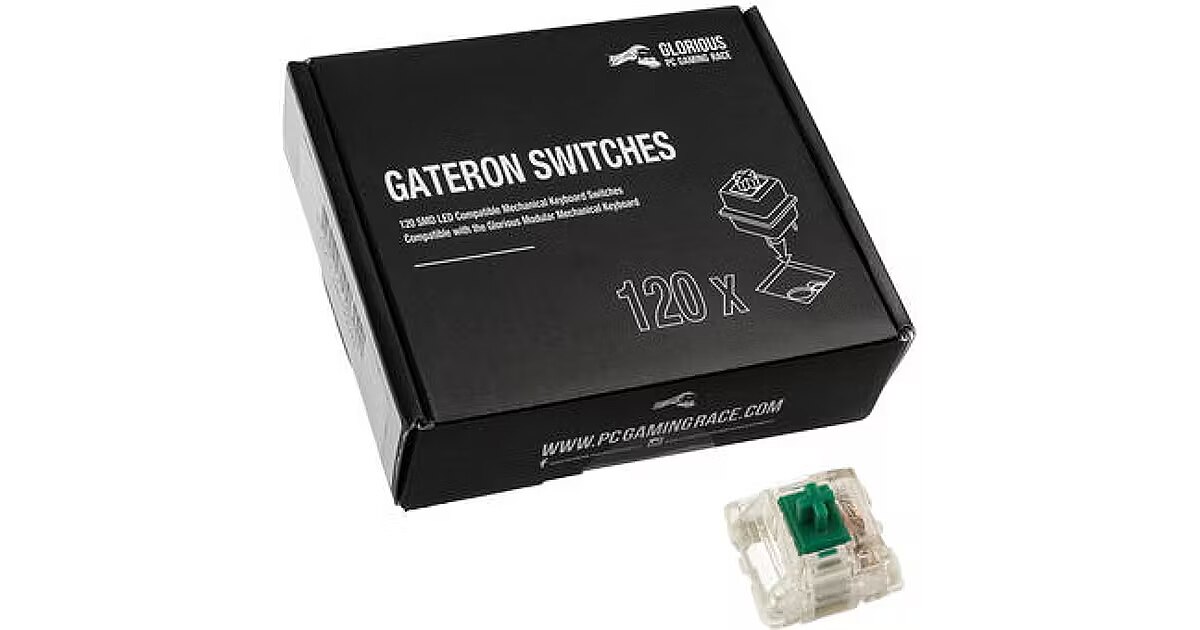 Glorious Pc Gaming Race Gateron Green Switches, 120 pcs (GAT-GREEN)