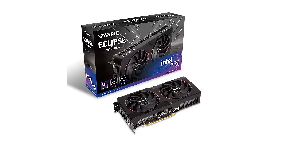 Sparkle Intel Arc B570, 10GB GDDR6, Eclipse OC (SB570GB-10GOC)