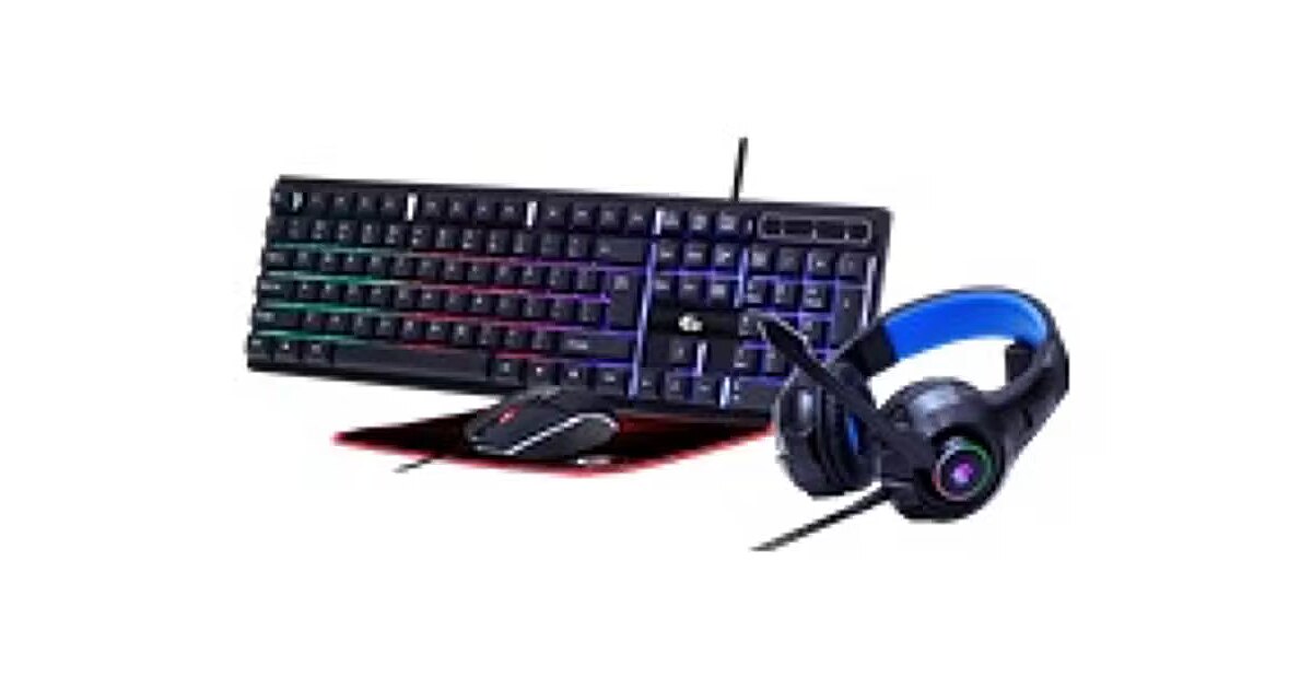 Gembird 4-in-1 RGB Gaming Kit, US (GGS-UMGL4-02)