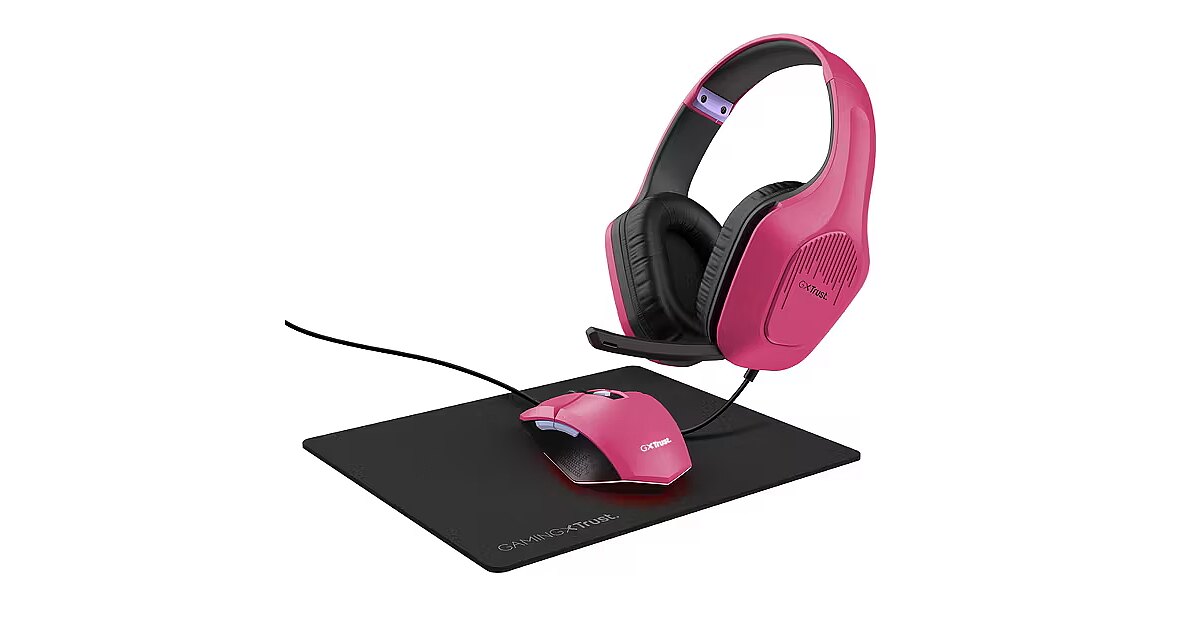 Trust GXT 790, 3in1 Gaming Bundle, Pink (25179)