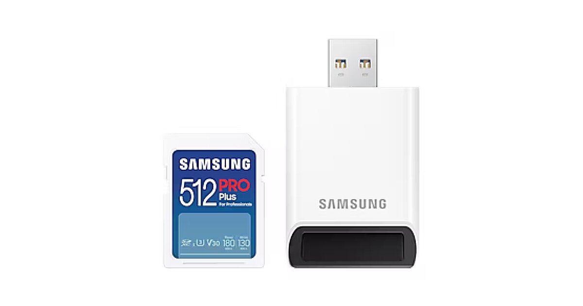 Samsung SD PRO Plus 512GB + reader (MB-SD512SB/WW)