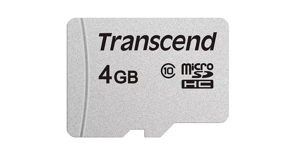 Transcend 300S, microSDHC, 4GB, Class 10 (TS4GUSD300S)