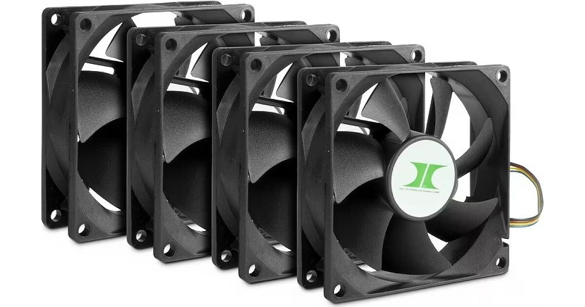 Inter-Tech IPC FAN SET 80MM, 4 Pack (88887290)
