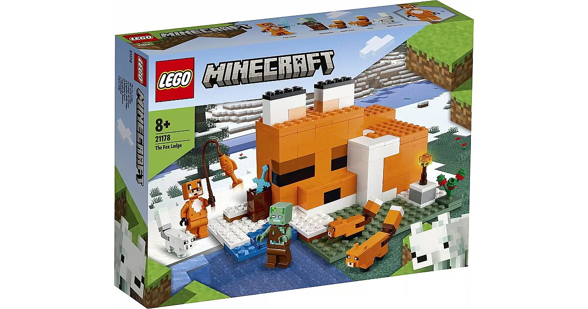 Lego Bricks Minecraft 21178 The Fox Lodge (21178)